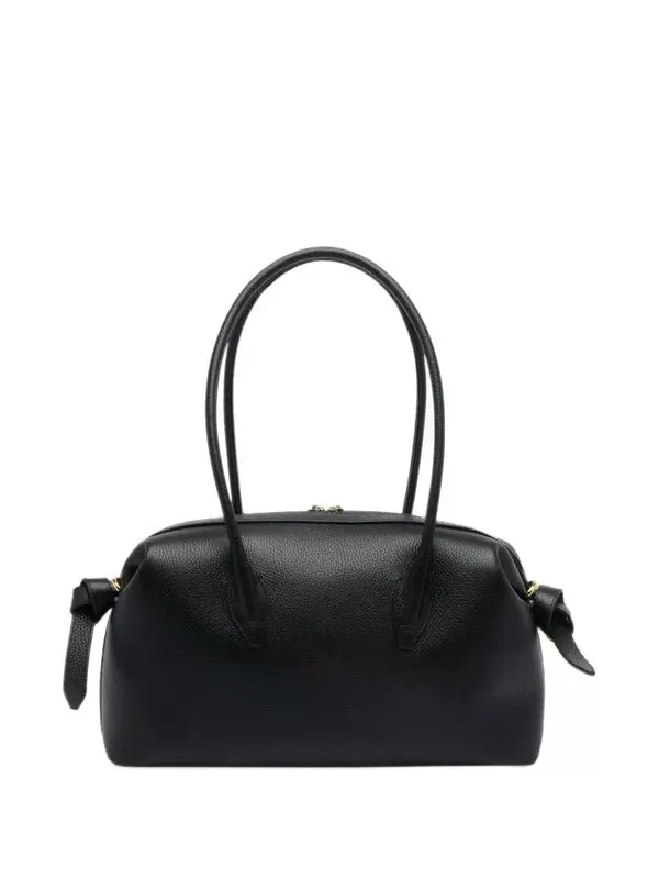 Yuzefi Brioche Pebble-grain Shoulder Bag - Black