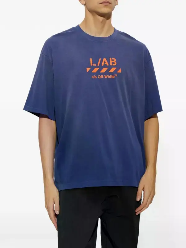 L/AB C/O OFF-WHITE Logo-print T-shirt