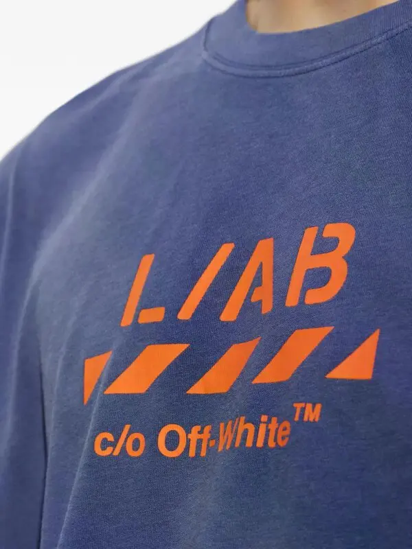 L/AB C/O OFF-WHITE Logo-print T-shirt