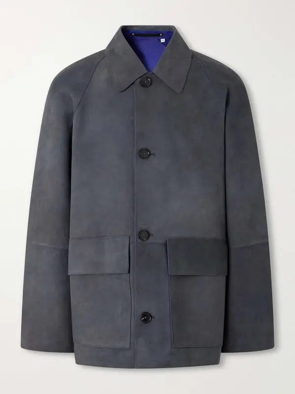 Paul Smith Oversized Bonded-suede Jacket - Gray