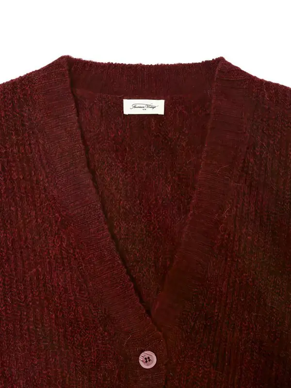 American Vintage East Ribbed-knit Cardigan - Red