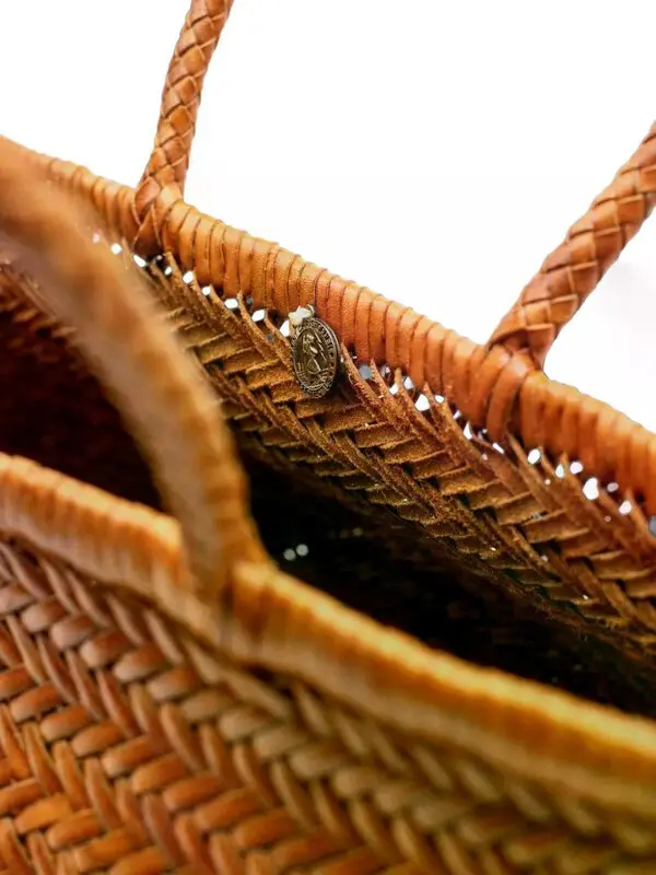 Dragon Diffusion Woven Leather Tote Bag