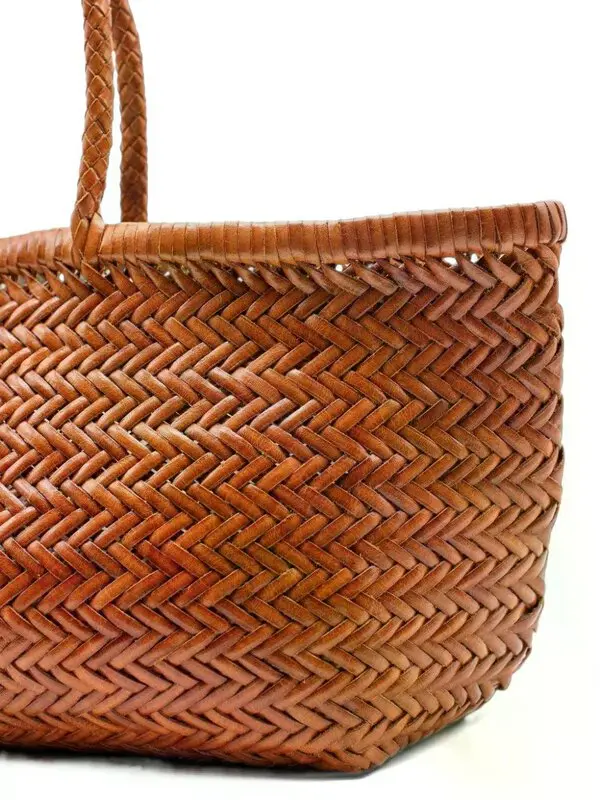 Dragon Diffusion Woven Leather Tote Bag
