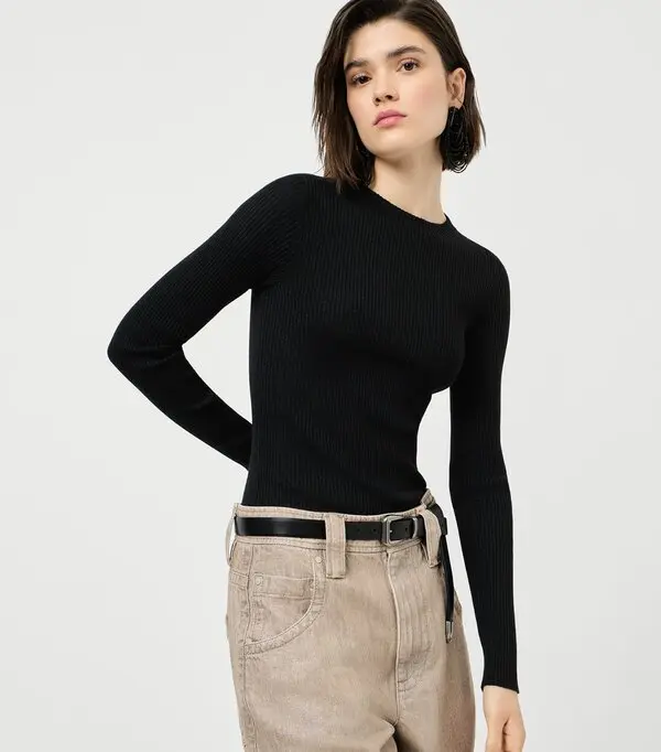 Brunello Cucinelli Cashmere-blend Ribbed Sparkle Sweater