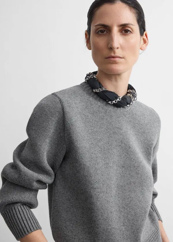 TOTEME Merino Cotton Crew Knit