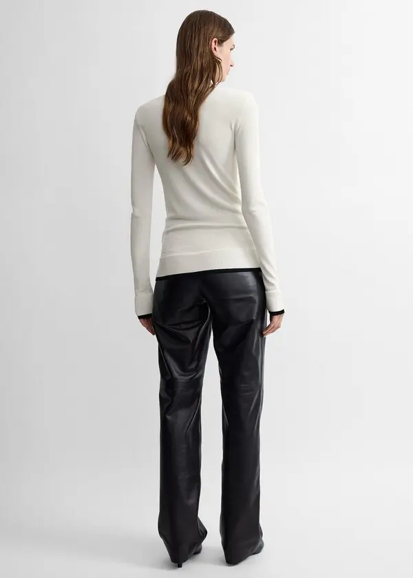 TOTEME Fitted Ribbed Top Off