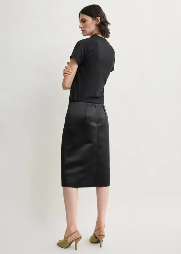 TOTEME Duchess Satin Pencil Skirt
