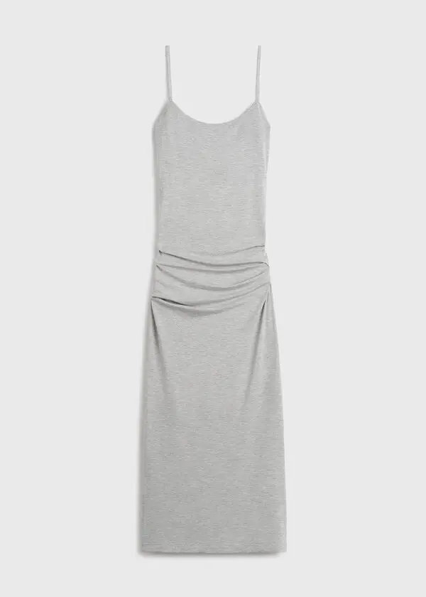 TOTEME Draped Slip Dress Pale Mélange
