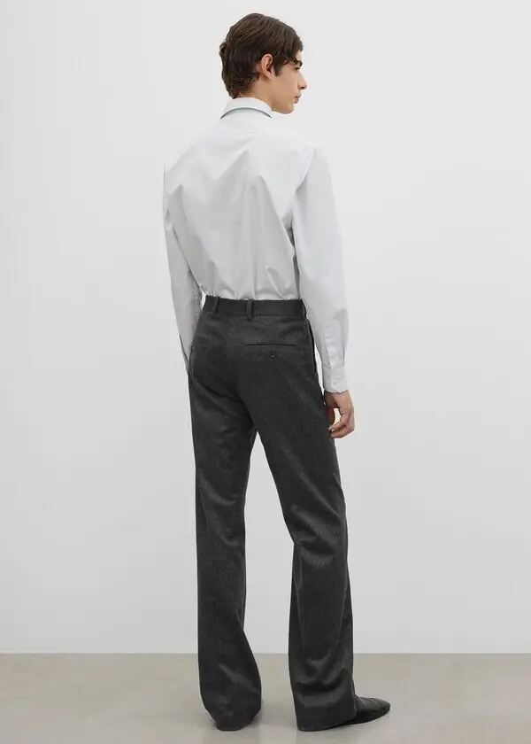 TOTEME Relaxed Trousers Charcoal Melange