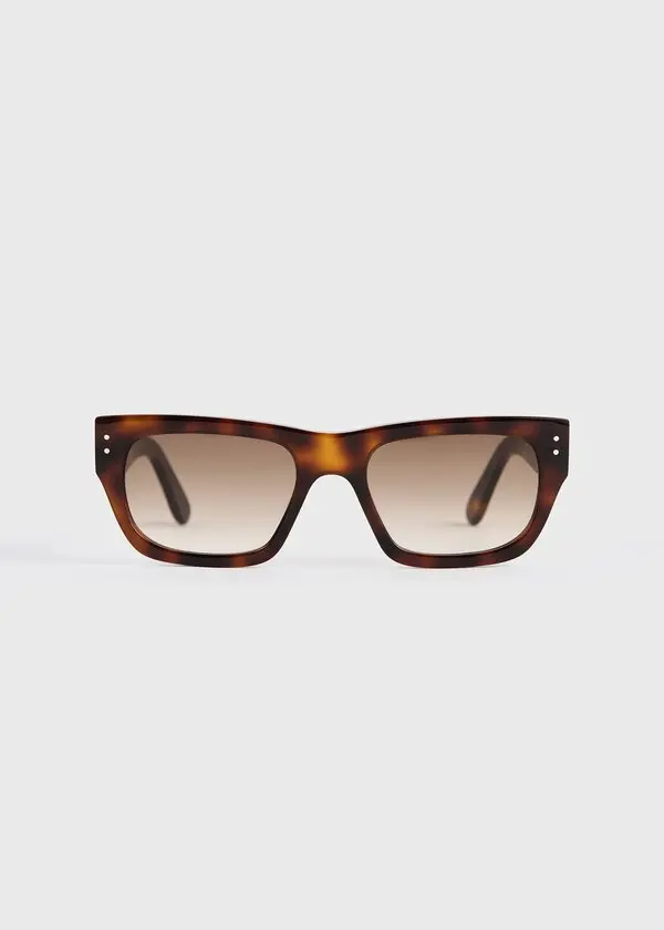 TOTEME Voyager Sunglasses Dark Havana