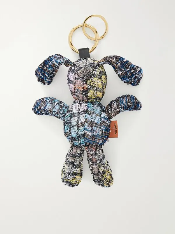 Missoni Salina Rabbit Sequined Crochet-knit Keychain - Multi