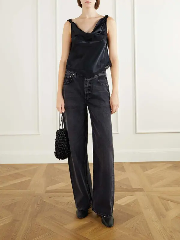 DÔEN Manon Gathered Silk Top