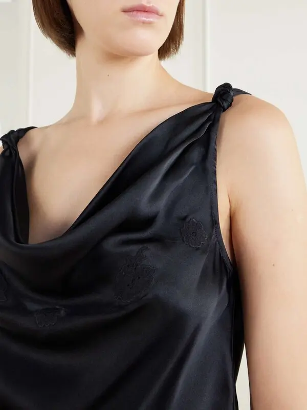 DÔEN Manon Gathered Silk Top