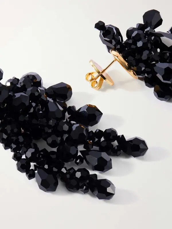 Simone Rocha Wilted Chandelier Crystal Earrings