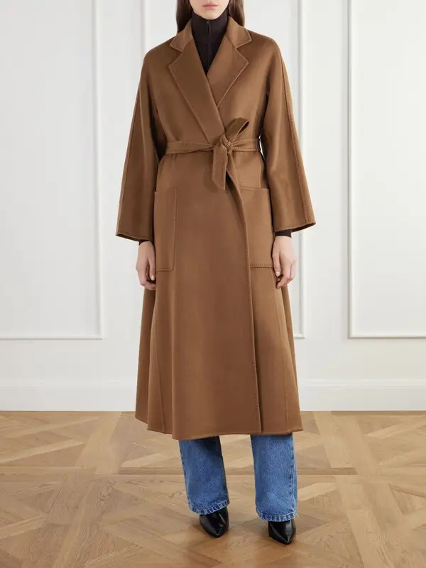 Max Mara Trenna Belted Cashmere-flannel Coat