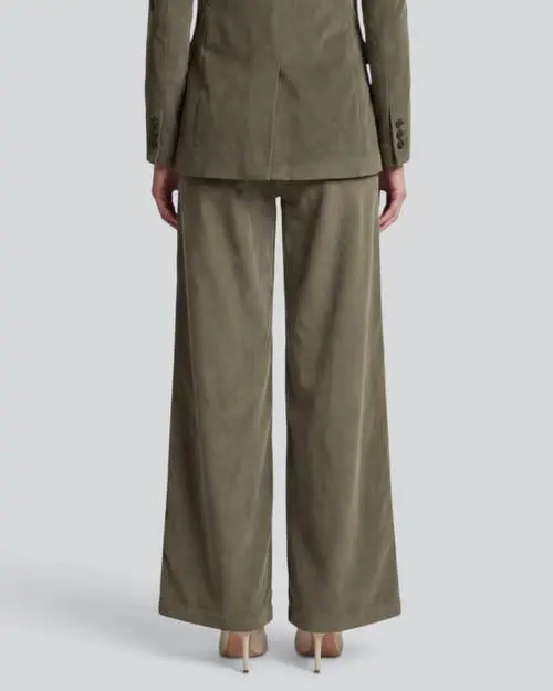 LORDS OF HARLECH Velvet High-rise Pant