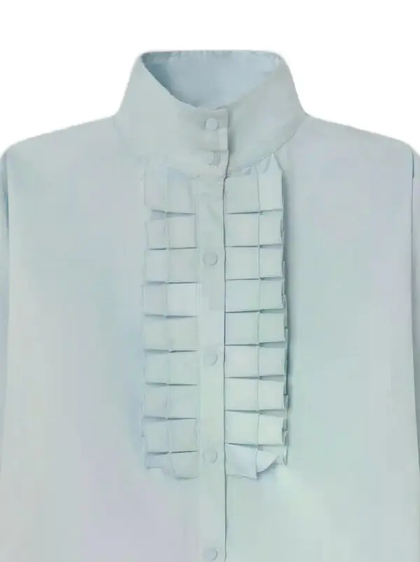 Gimaguas Chris Ruffled Shirt - Ice Blue
