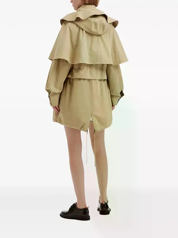 Sea Odessa Cape-detail Drawstring Coat