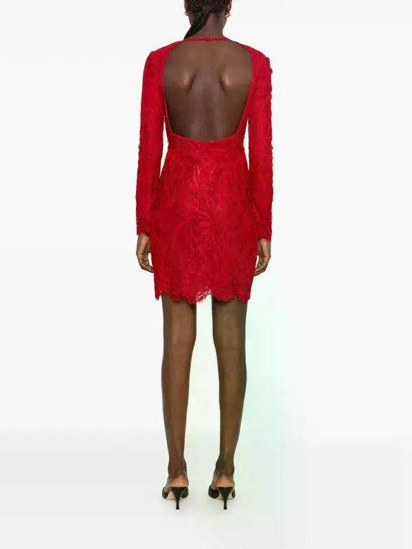 Emilio Pucci Tassel-embellished Lace Mini Dress