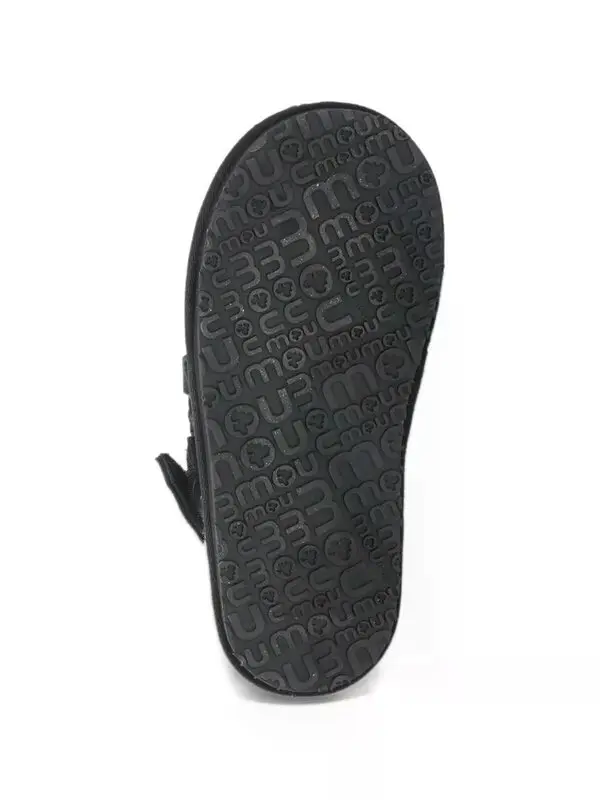 Mou Logo-plaque Wool-stitch Mules