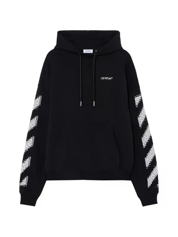 Off-White Pixel Diagonal Hoodie