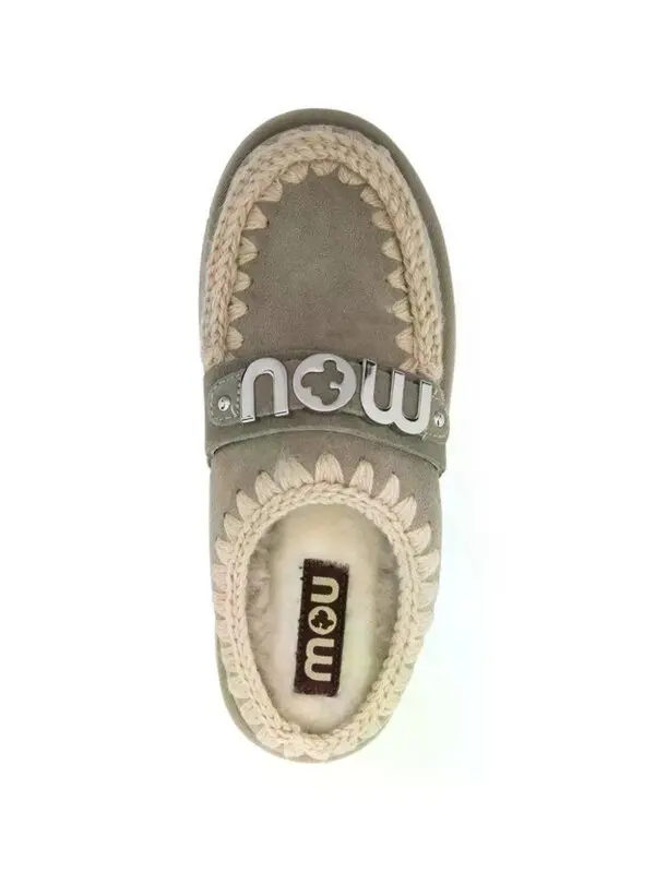 Mou Bounce Leather Clogs