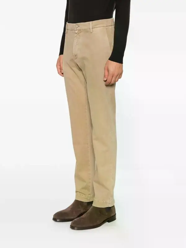 JACOB COHЁN Logo-patch Straight-leg Trousers