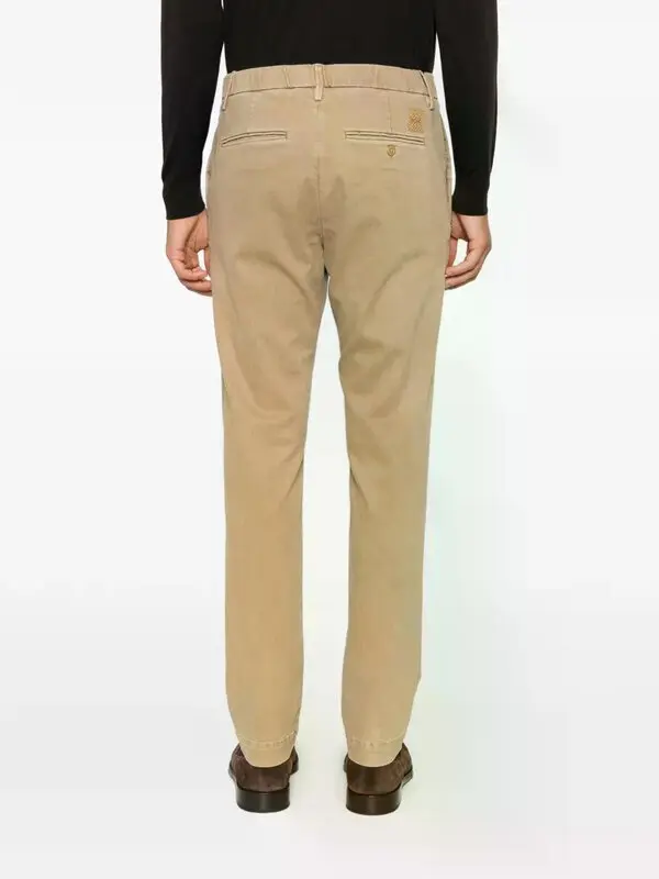JACOB COHЁN Logo-patch Straight-leg Trousers