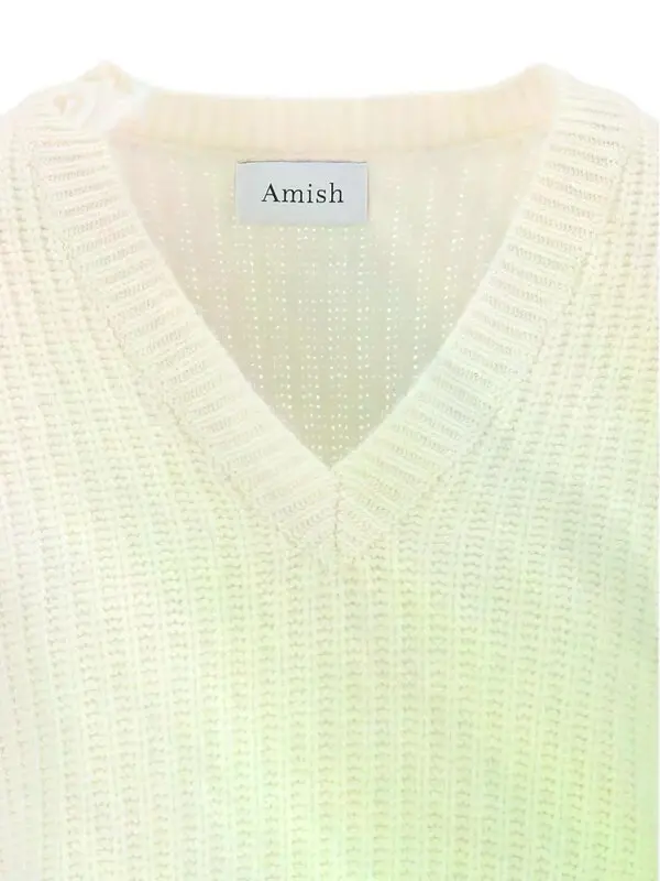 AMISH SUPPLIES V-neck Distressed Jumper