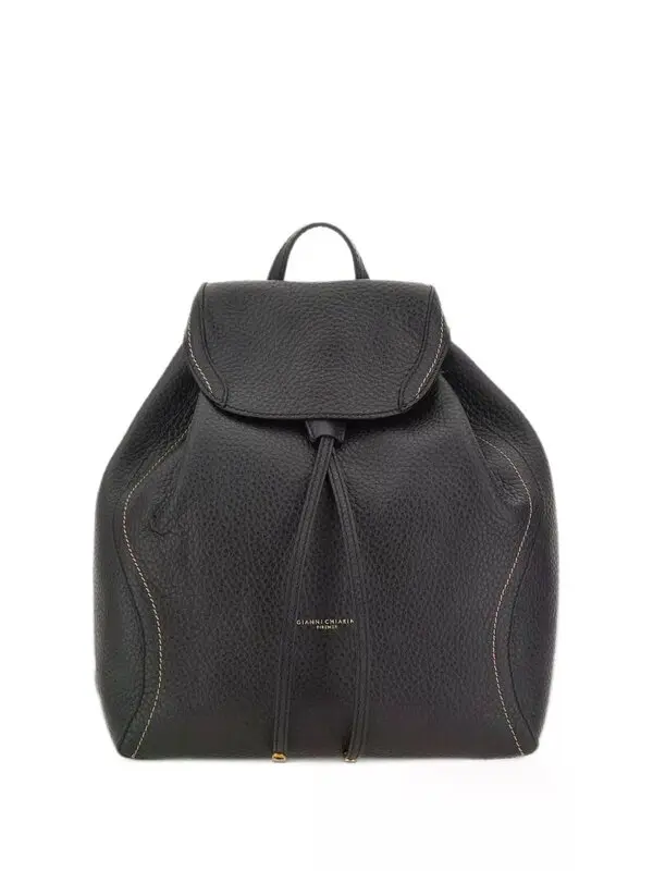 GIANNI CHIARINI Medium Violette Grained Bovine Leather Backpack - Black