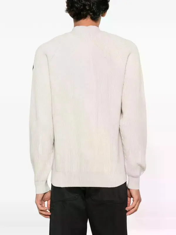 Moncler Ribbed-knit Zip-up Cardigan