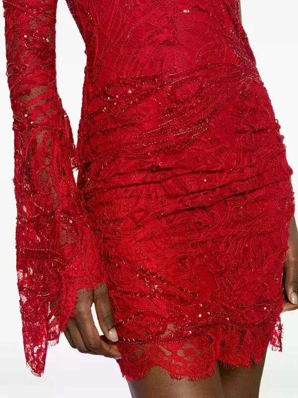 Emilio Pucci Asymmetric Sequin-embellished Mini Dress