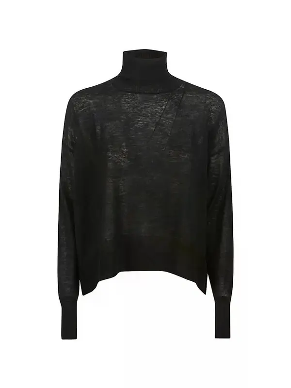 C.T.PLAGE High-neck Cashmere Sweater - Black