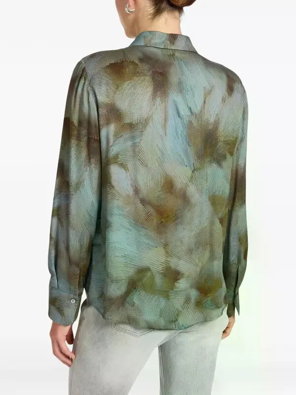 ELENA MIRÒ Abstract-print Long-sleeve Shirt