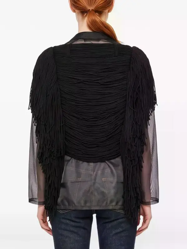 Comme Des Garçons Fringe-trimmed Sweater