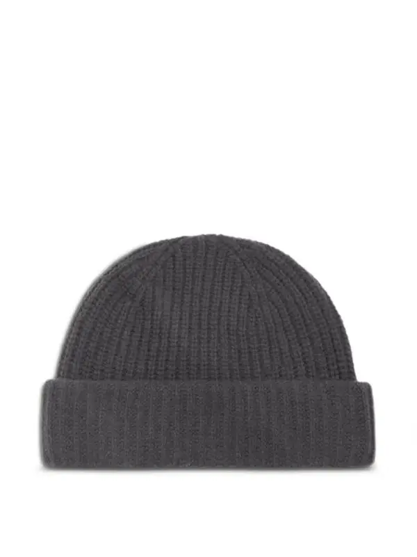 Nn07 Ribbed-knit Beanie Hat - Grey