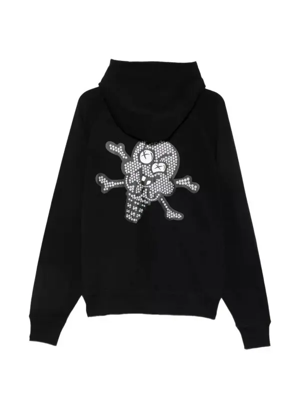 ICECREAM Running Dob Glitter-embellished Zip-up Hoodie