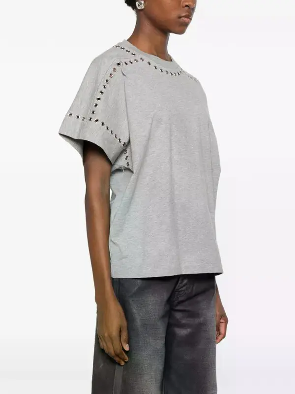CIRCUS HOTEL Eyelet-embellished T-shirt