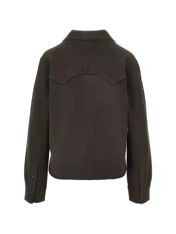 Guest In Residence Cropped Western Shirt - Brown