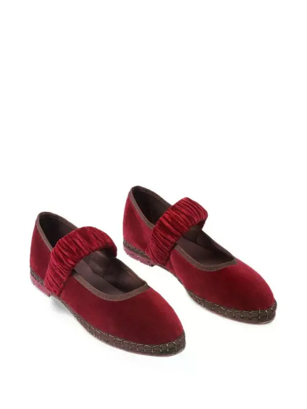 FLABELUS Mafalda Velvet Ballet Flats