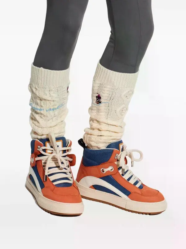 Dsquared2 Cable-knit Embroidered Leg Warmers - Neutrals