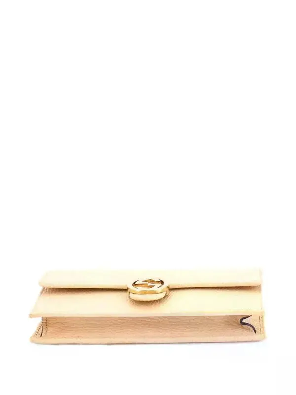 Gucci Interlocking Wallet On Chain Leather Crossbody Bag