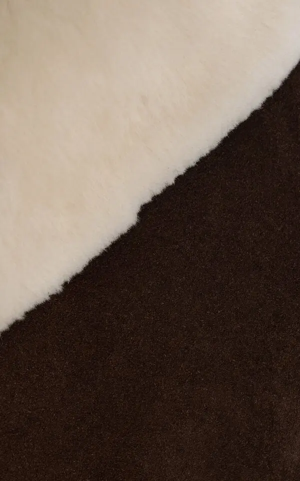 Brandon Maxwell Exclusive Shearling-trimmed Gathered Suede Jacket