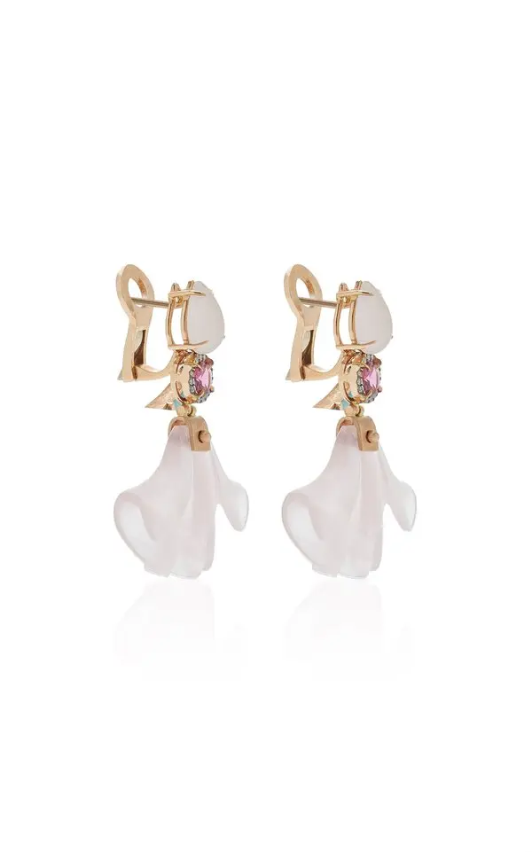 SILVIA FURMANOVICH 18k Yellow Diamond And Sapphire Earrings - Gold