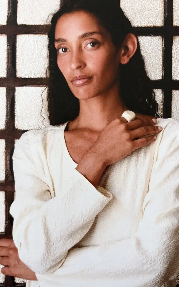 SHANNON BOND Ivory Lalique Ring