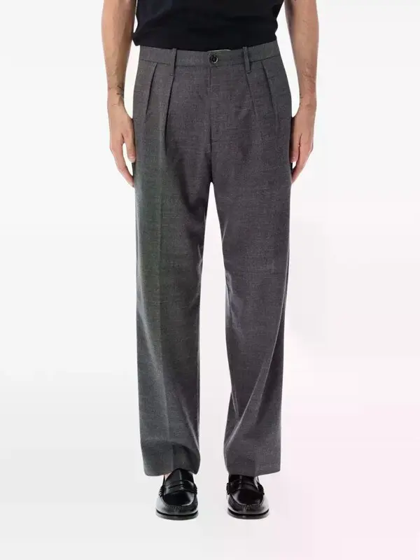 NINE:INTHE:MORNING Pleated Straight-leg Trousers