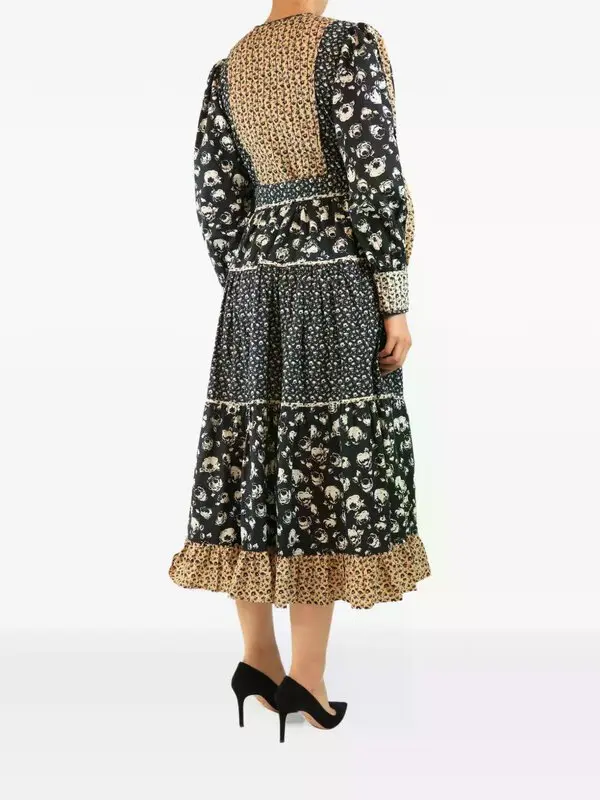 Beulah Printed Cotton Midi Dress