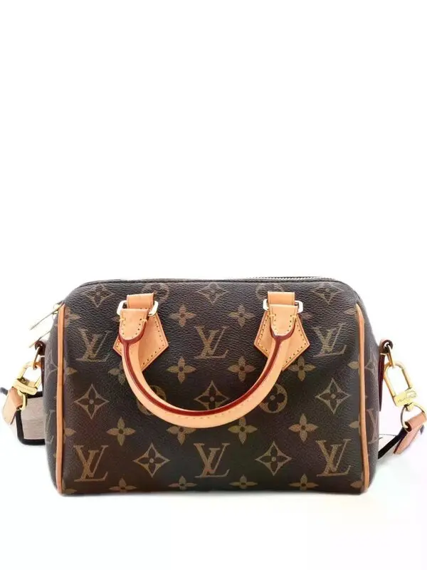 LOUIS VUITTON Speedy Bandouliere Bag Monogram Canvas 20 Crossbody Bag - Brown