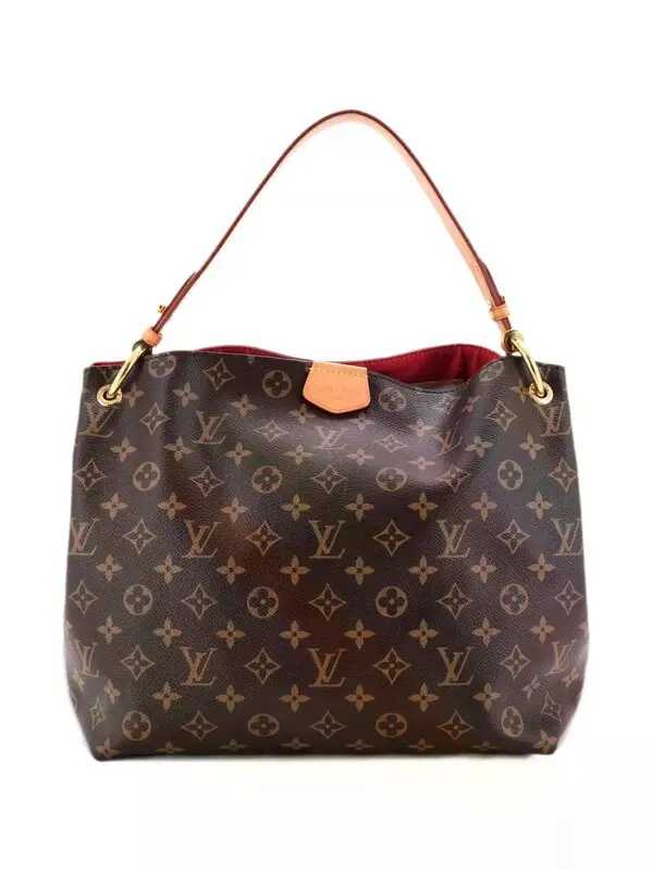LOUIS VUITTON Graceful Handbag Monogram Canvas Pm Hobo Bag - Brown