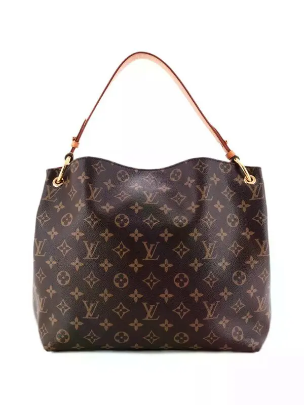 LOUIS VUITTON Graceful Handbag Monogram Canvas Pm Hobo Bag - Brown